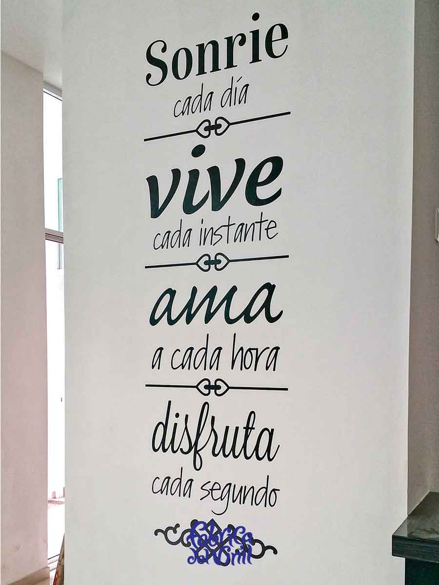 Frases en Vinilo para Pared - Bienvenidos a Fábrica del Vinil